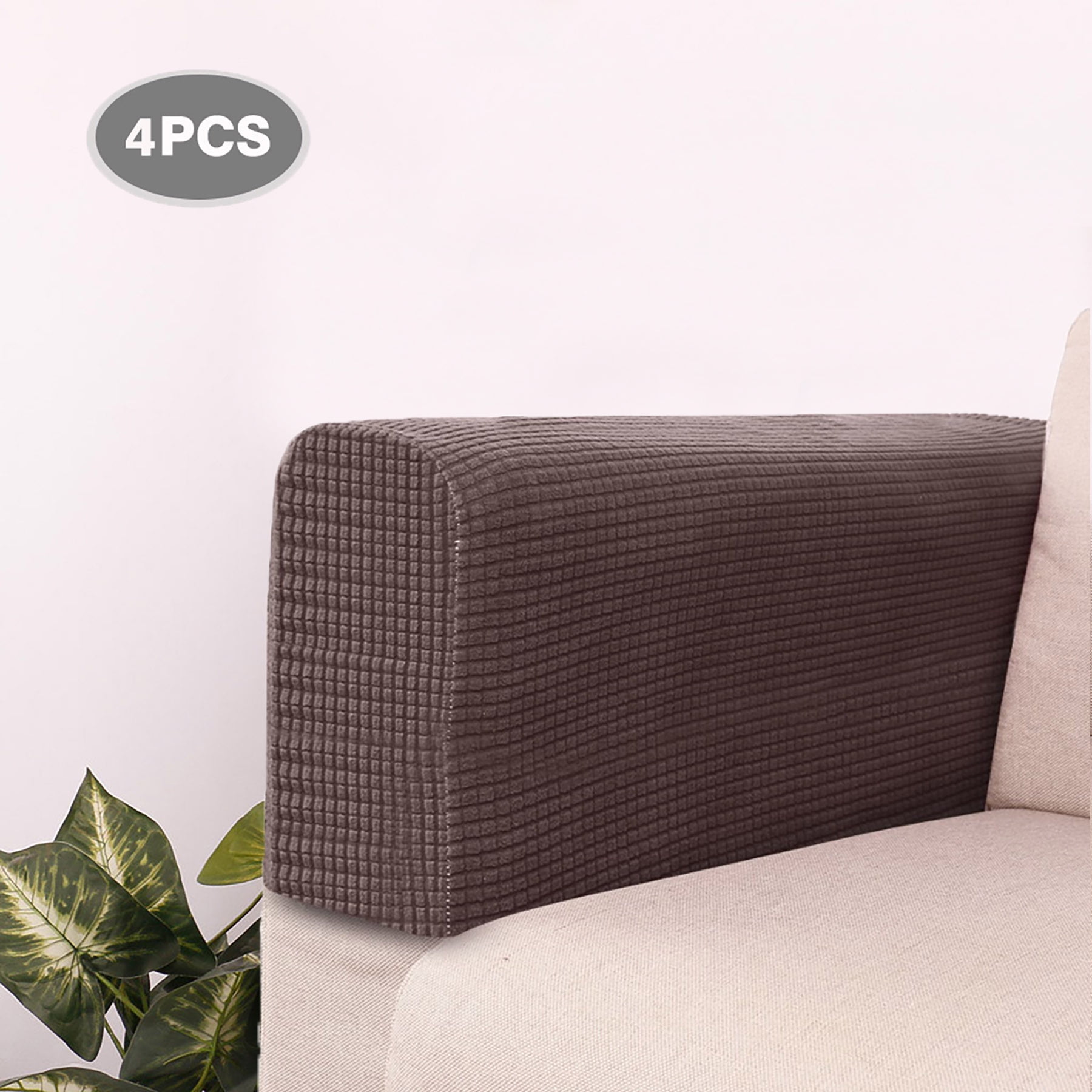 KBOOK 4PCS Armrest Covers Stretch Armchair Slipcover Arm Cover for Sofa ...