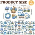 1Set 12 Sheets 12 Style PVC Stickers Heat Transfer Film for Window ...