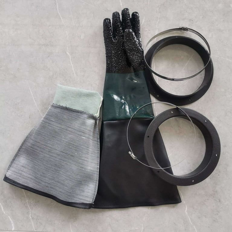 Sandblast Cabinet Glove Rings | Cabinets Matttroy