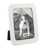 Better Homes & Gardens 5x7 Ceramic Tabletop Picture Frame White Elegant ...