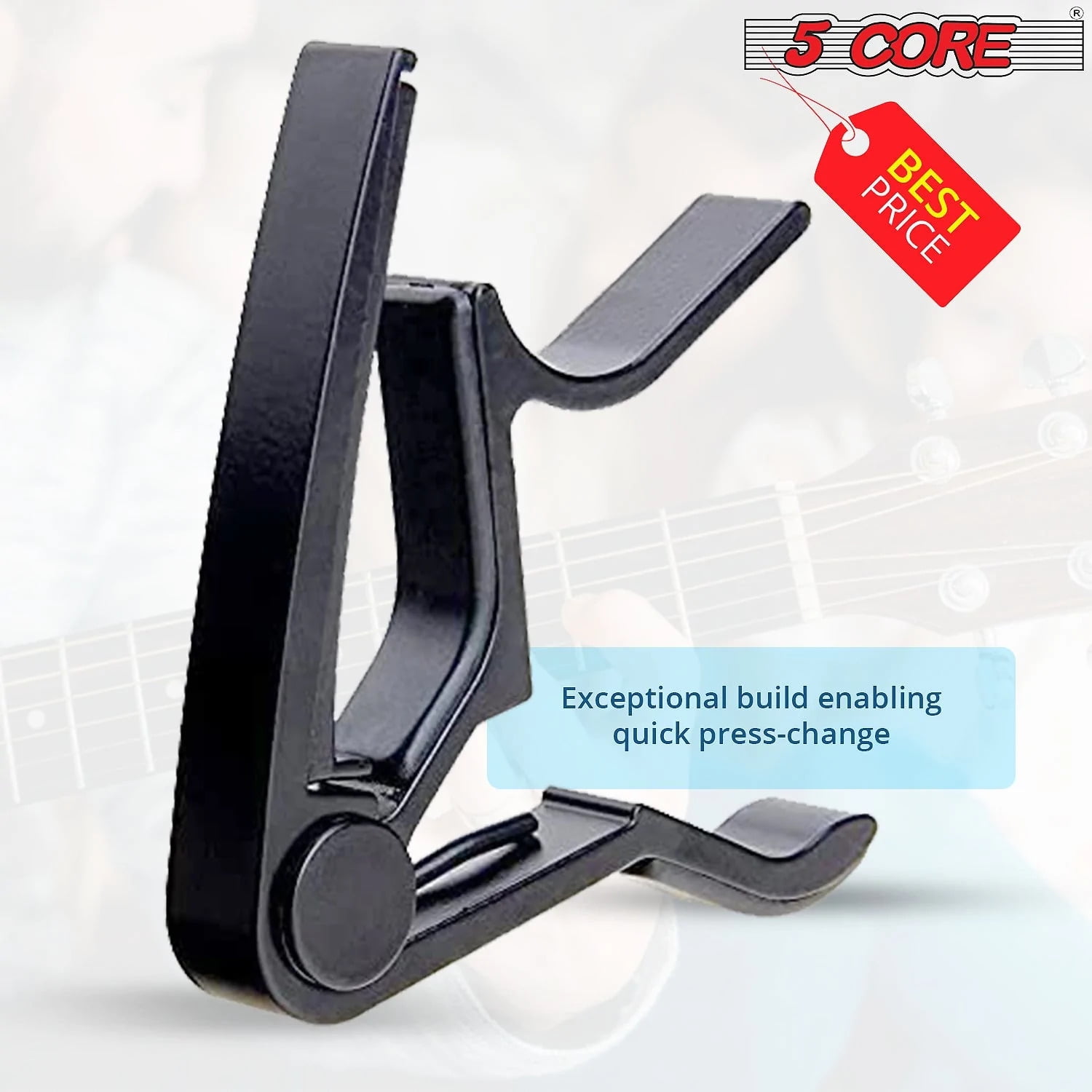 Buy 5 Core Guitar Capo Acoustic Clip Guitar String Instrument Clamp ...
