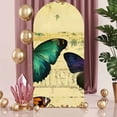 Arch Backdrop 7.2 Ft, Teal Retro Butterfly Spandex Stretch Fitted Arch ...