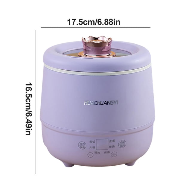 Mini rice cooker non-stick porridge maker automatic adjustment portable ...