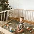 HARPPA Wood Baby Gate Playpen Baby Fence for Babies and Toddlers, 62" x ...