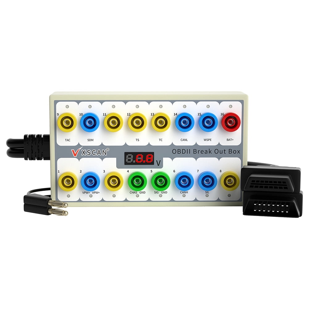 OBDII OBD2 Breakout Box Car OBD 2 Break Out Box Car Protocol Detector ...
