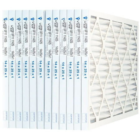 United Filter 14x25x1 MERV 11 Pleated HVAC AC Furnace Air Filters (12 ...