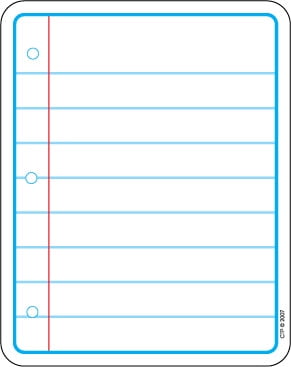 Creative Teaching Press Notebook Paper 6" Designer Cut-Outs (1193 ...