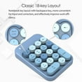 ASIASN-Wireless Numeric Keypad 18 Keys with 2.4G Mini Portable Silent ...