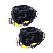VideoSecu 50ft Video Power Extension Cable Wire Cord and 12V DC 500mA ...