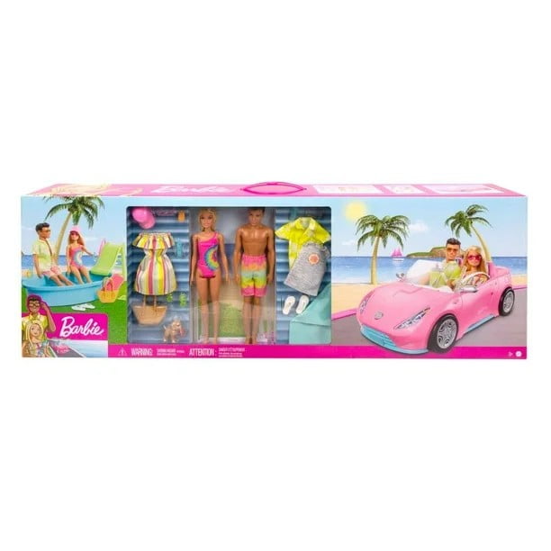 MUÑECA BARBIE SET DE JUEGO VAMOS A LA PLAYA CON KEN | Walmart en línea
