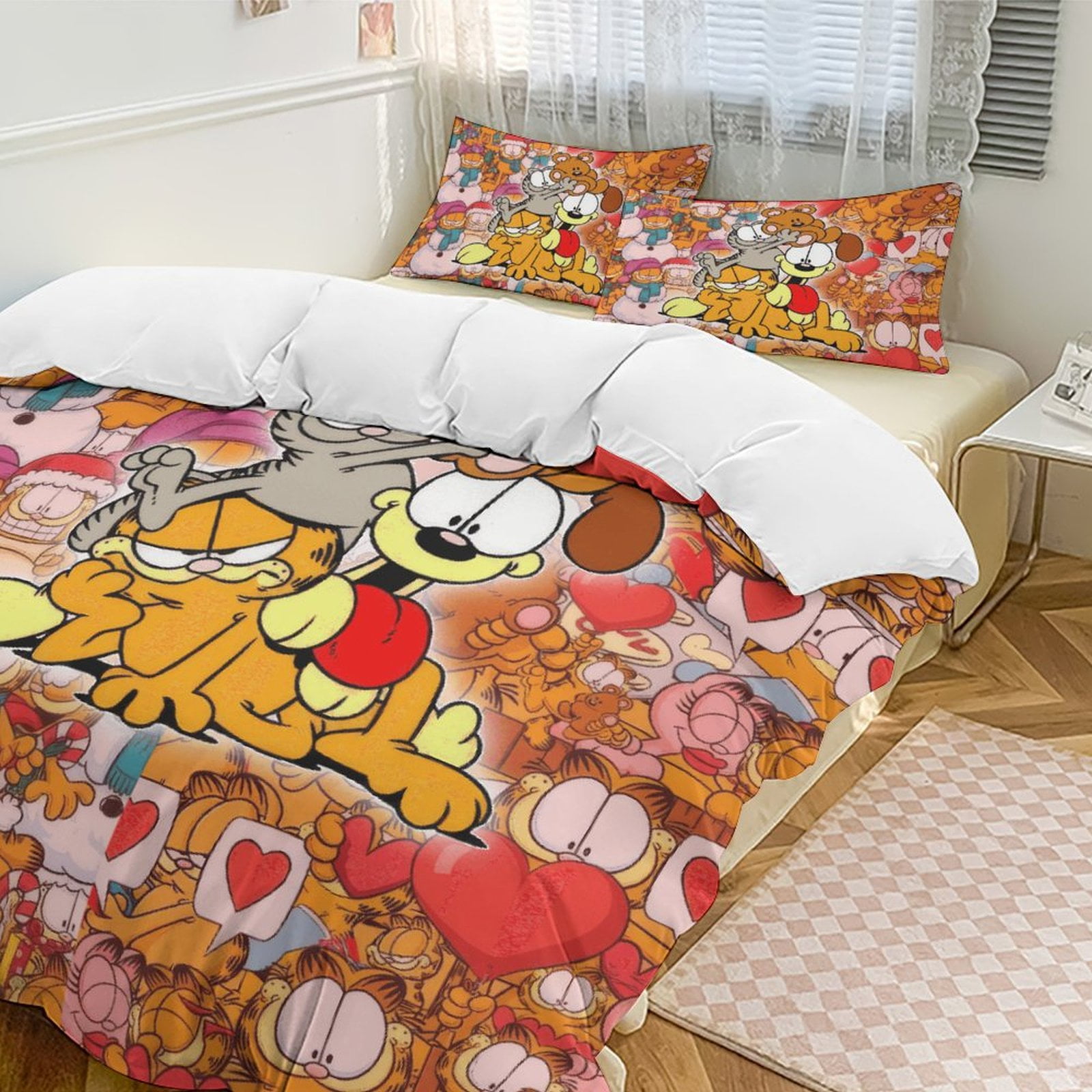 Click here for Yingd Friends And Garfield Comforter Set Soft 3 Pc... prices