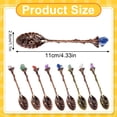 1 PC Retro Crystal Alloy Coffee Spoons - 4.3 Inch Vintage Carved Tea ...