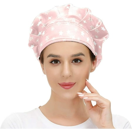 Extra Large Satin Sleep Bonnet Cap for Women & Girls, Wide Band Satin ...