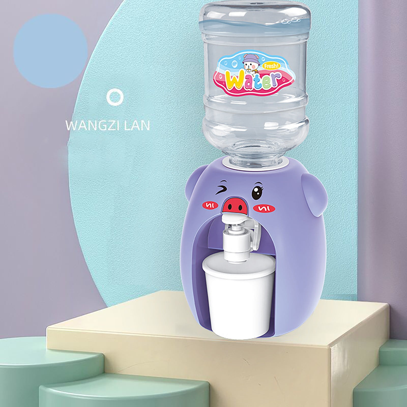 QISIWOLE Educational Toys Mini Water Dispenser for Kids Lovely Pig ...