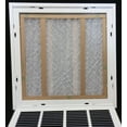 18" X 12" Steel Return Air Filter Grille for 1" Filter - Removable Face ...