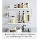 Yamazaki Home Two-Tier Countertop Rack, White, Steel - Walmart.com