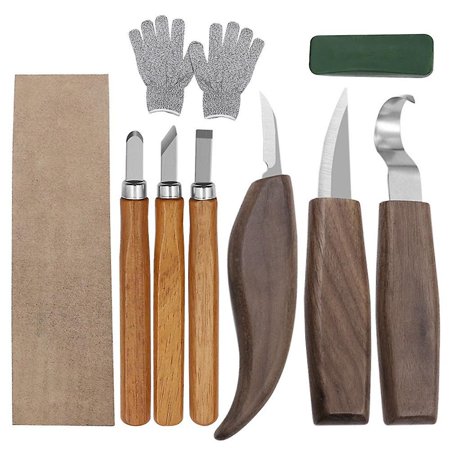 Lepai Starlight-10 In 1 Wood Carving Tools, Wood Carving Kit, Hook ...