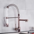 Chrome Spring Pull Down Kitchen Sink Faucet, Cold & Hot Water Mixer Tap ...
