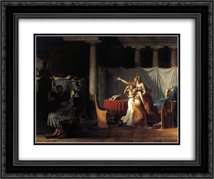Jacques Louis David 2x Matted 24x20 Black Ornate Framed Art Print ...