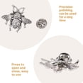 10Pcs Zinc Alloy Lapel Pin Backs for Backpack Clothes Bee Silver 27 ...