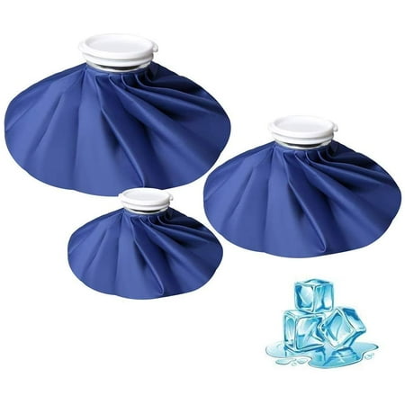 NUNADERNU 3 Pack Reusable Ice Bag, Portable Water Fillable First Aid ...