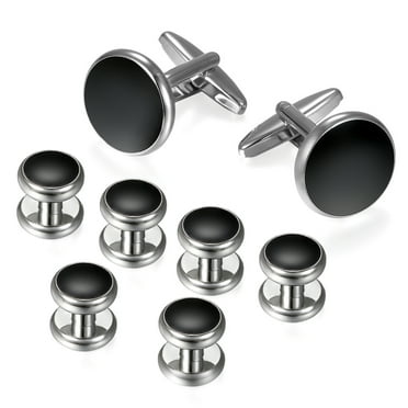 Men's Stainless Steel Two Tone Cuff Links - Walmart.com