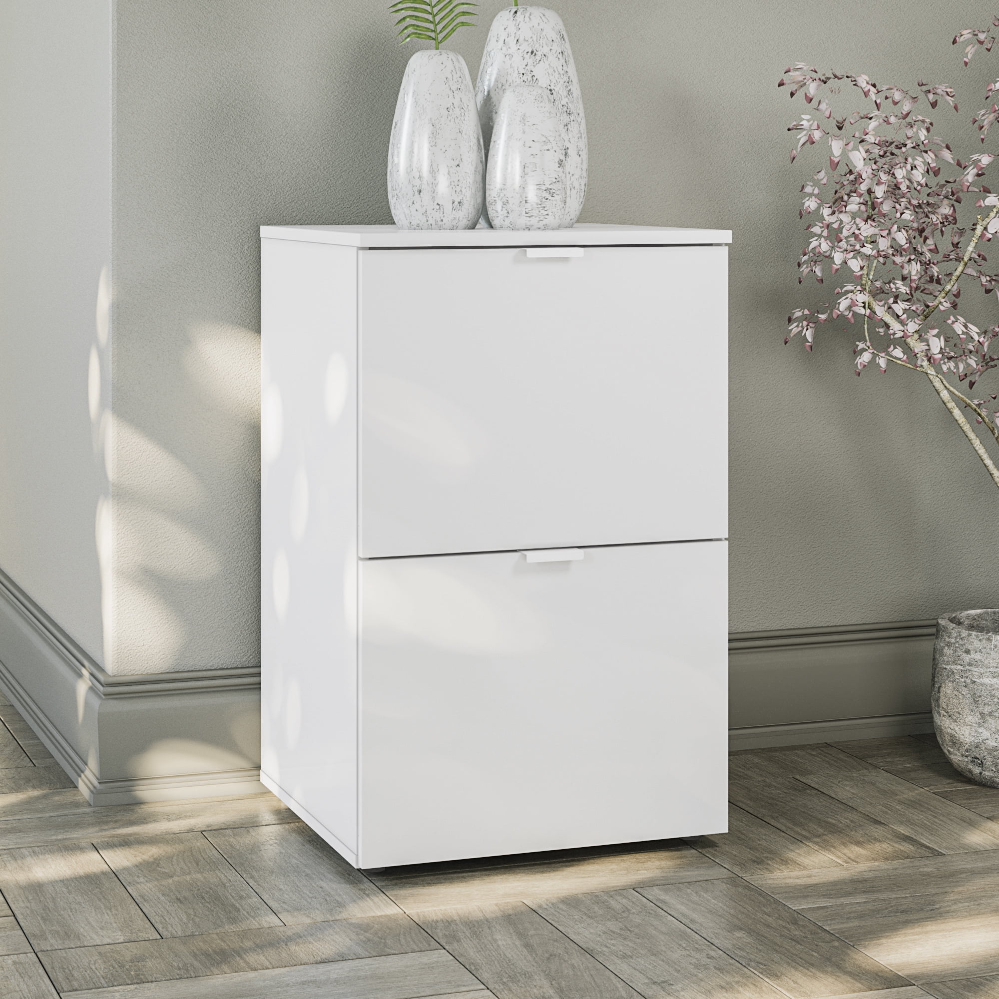 Savannah File Cabinet in 2 Drawer with Letter Sized Hanging File ...
