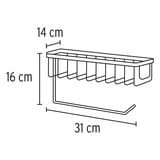 Porta rollo y especiero para cocina, cromo, Riviera Foset 46351 ...