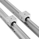 VEVOR SBR Linear Rail 16-800mm 2xLinear Guideway Rail and 4X Bearing ...