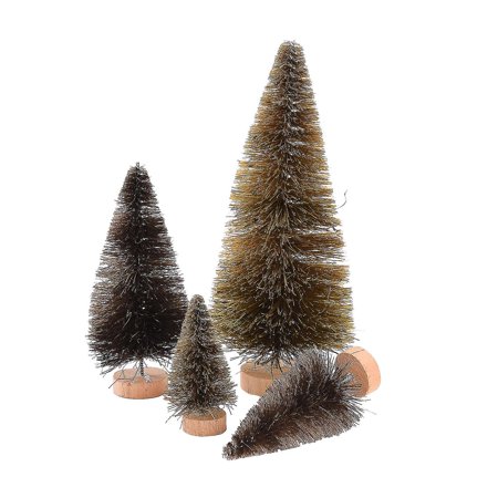 Mini Snowless Tarpine Christmas Tree 4pcs Home Decor Beautiful With ...