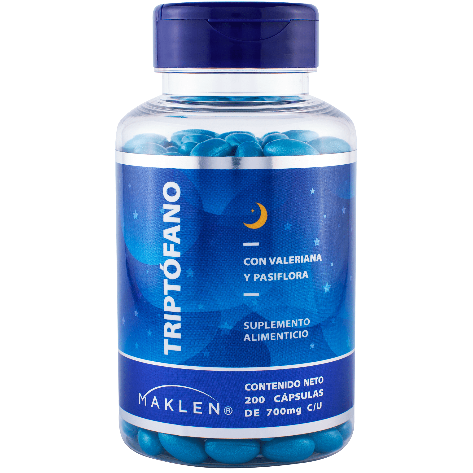 Triptófano con Valeriana y Pasiflora | 200 Softgels| Maklen | Walmart ...