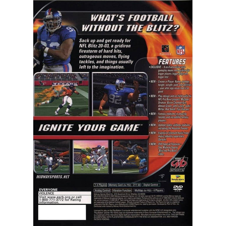 NFL Blitz 2003 PlayStation 2