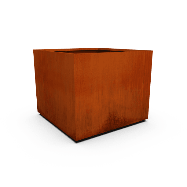 PLANTERCRAFT Corten Steel metal planter box, Square & Cube sizes ...