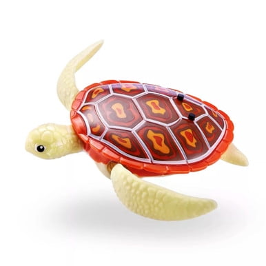 Robo Turtle Robotic Swimming Turtle Toy Orange 3" | Walmart Canada