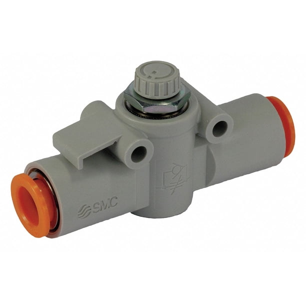 Smc Speed Control Valve,In-line,1/2" AS4002F-12 - Walmart.com