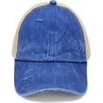 Criss Cross Hat Washed Distressed Baseball Cap Ponytail Hat High Messy ...