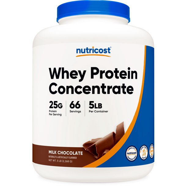 Nutricost Whey Protein Concentrate Powder (Chocolate) 5LBS, Supplement - Walmart.com