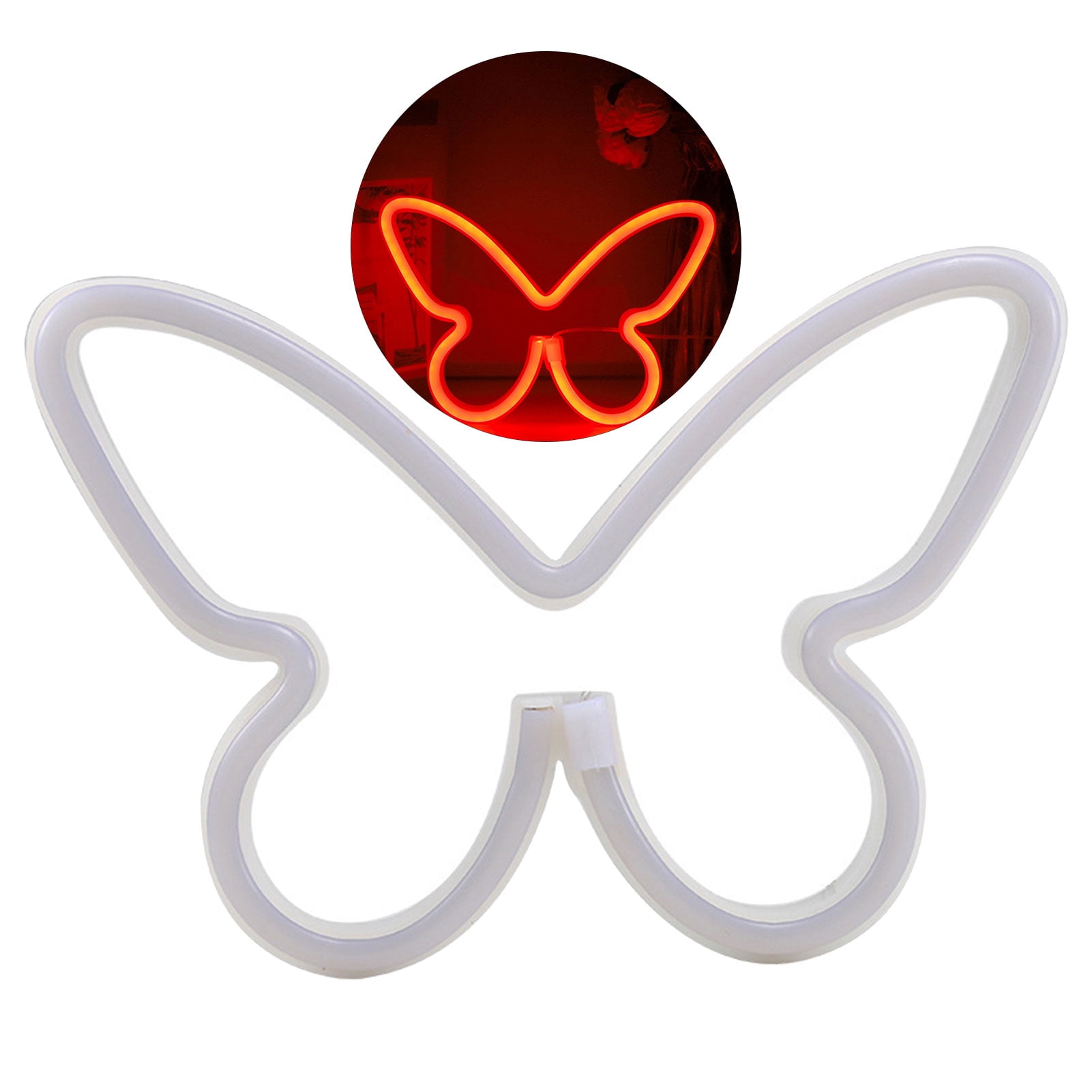 Butterfly Neon Sign LED Lamp, USB/Battery Operated, Creative Shape ...