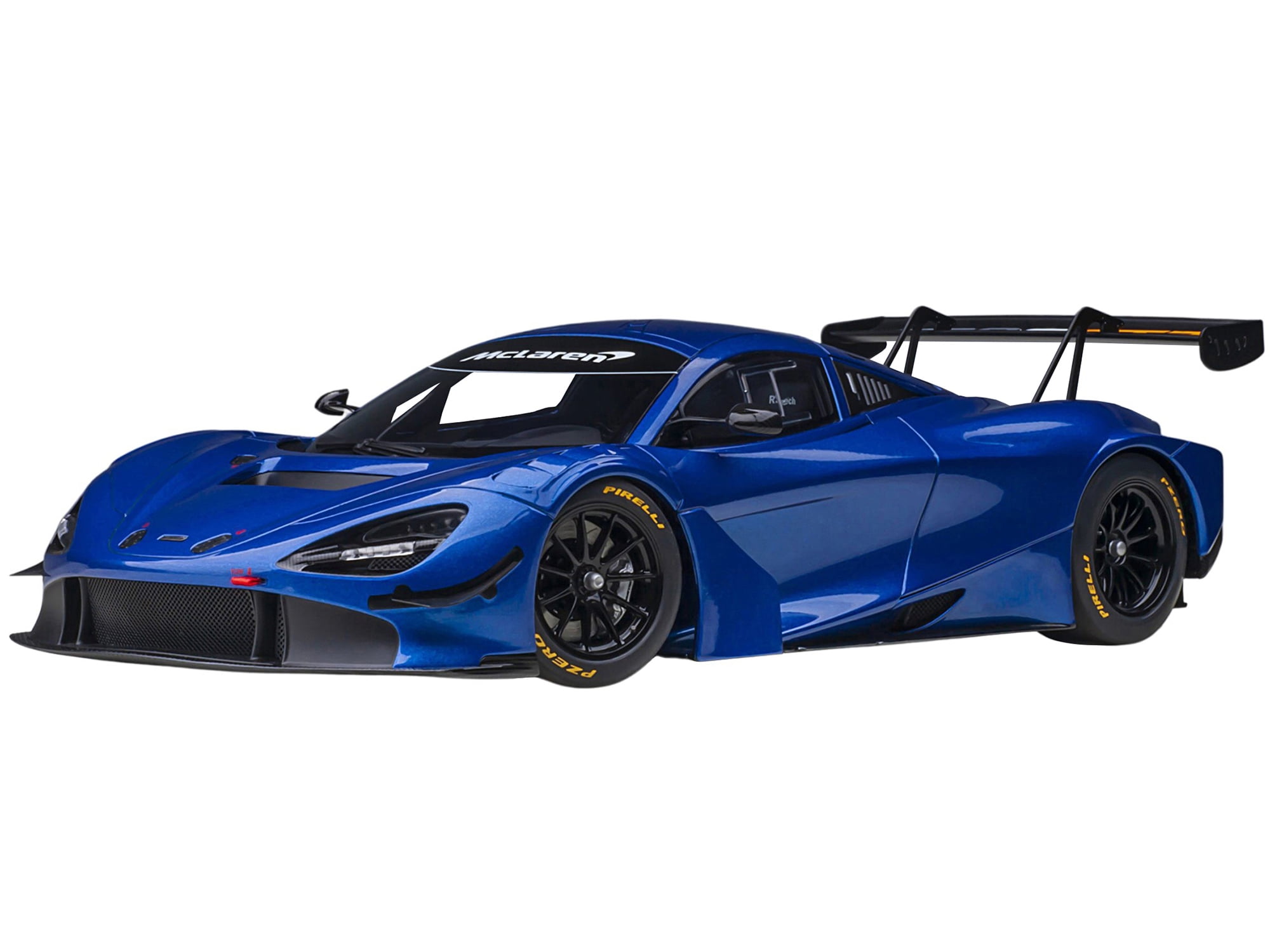 McLaren 720S GT3 Azure Blue Metallic 1/18 Model Car by Autoart ...