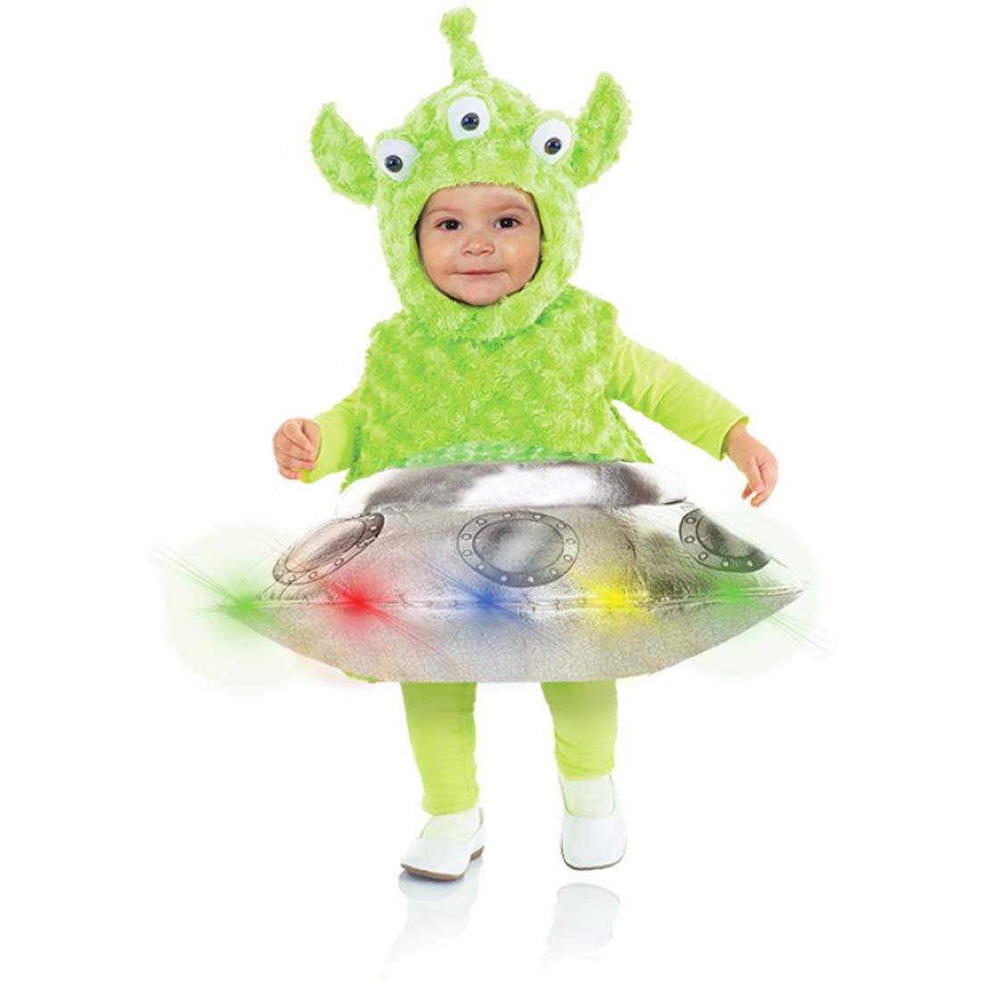 Out of this World Boys Toddler Light Up Alien with Spaceship Costume-XL ...