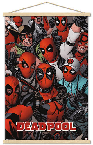 Marvel Comics - Deadpool - Faces Wall Poster with Magnetic Frame, 22. ...