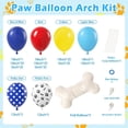 152 paw print balloon garland arch set, paw print balloons with dog ...
