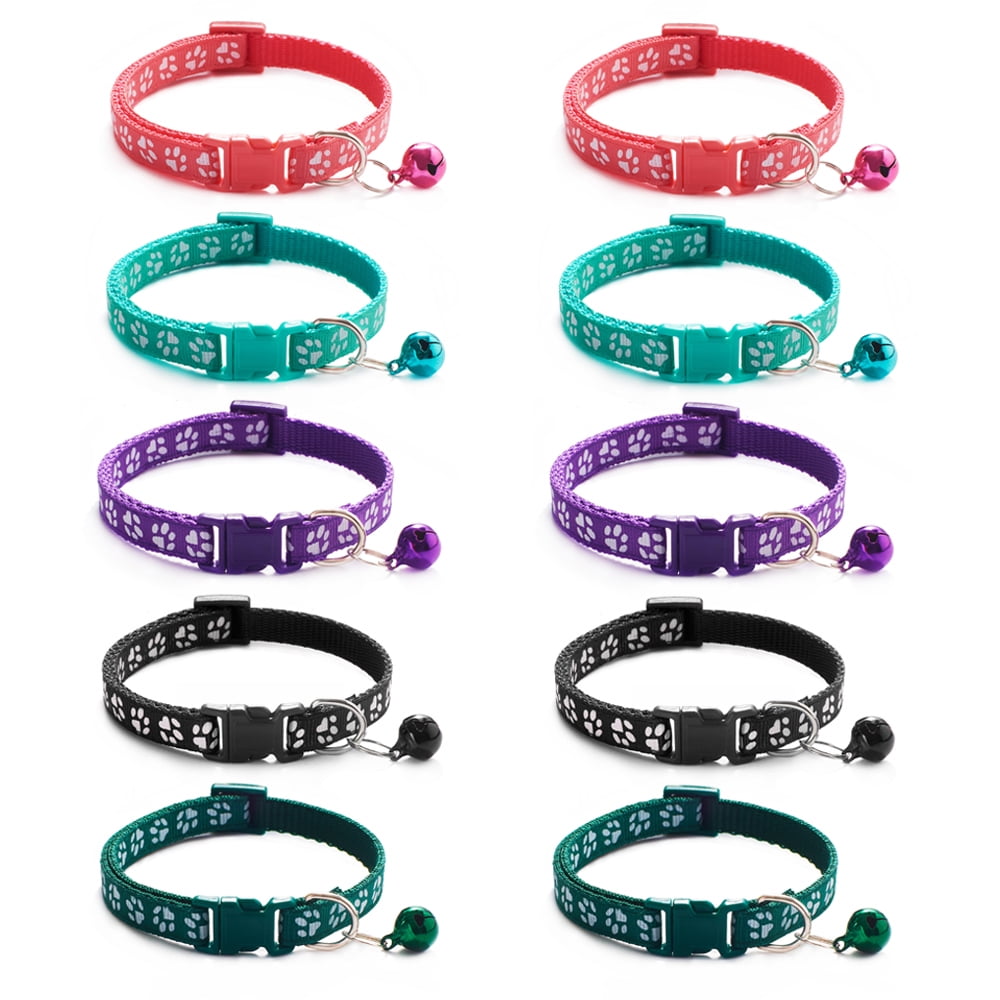 Puppy ID Collars Identification Whelping Soft Nylon Adjustable ...