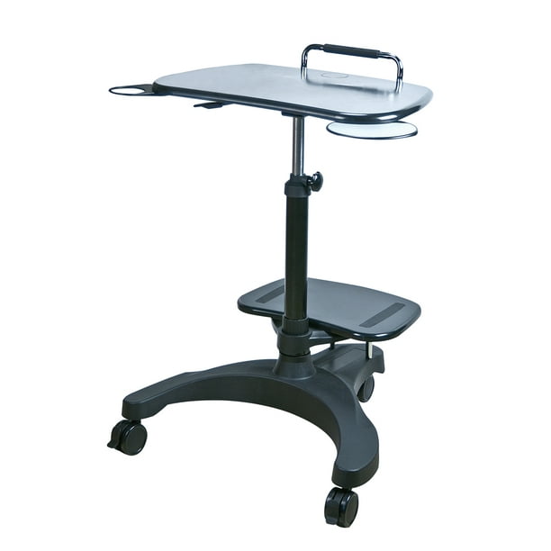 Sit/Stand Mobile Laptop Workstation w/Shelf - Walmart.com