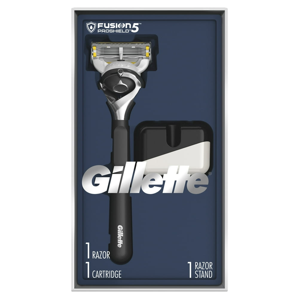 Gillette ProGlide Shield Bundle, Handle, Stand and 1 Razor Cartridge ...
