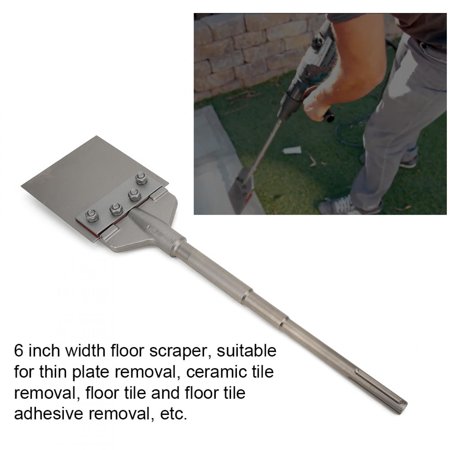 Fugacal 6in Width Floor Scraper Tempered Steel Tile Removal Bit for ...