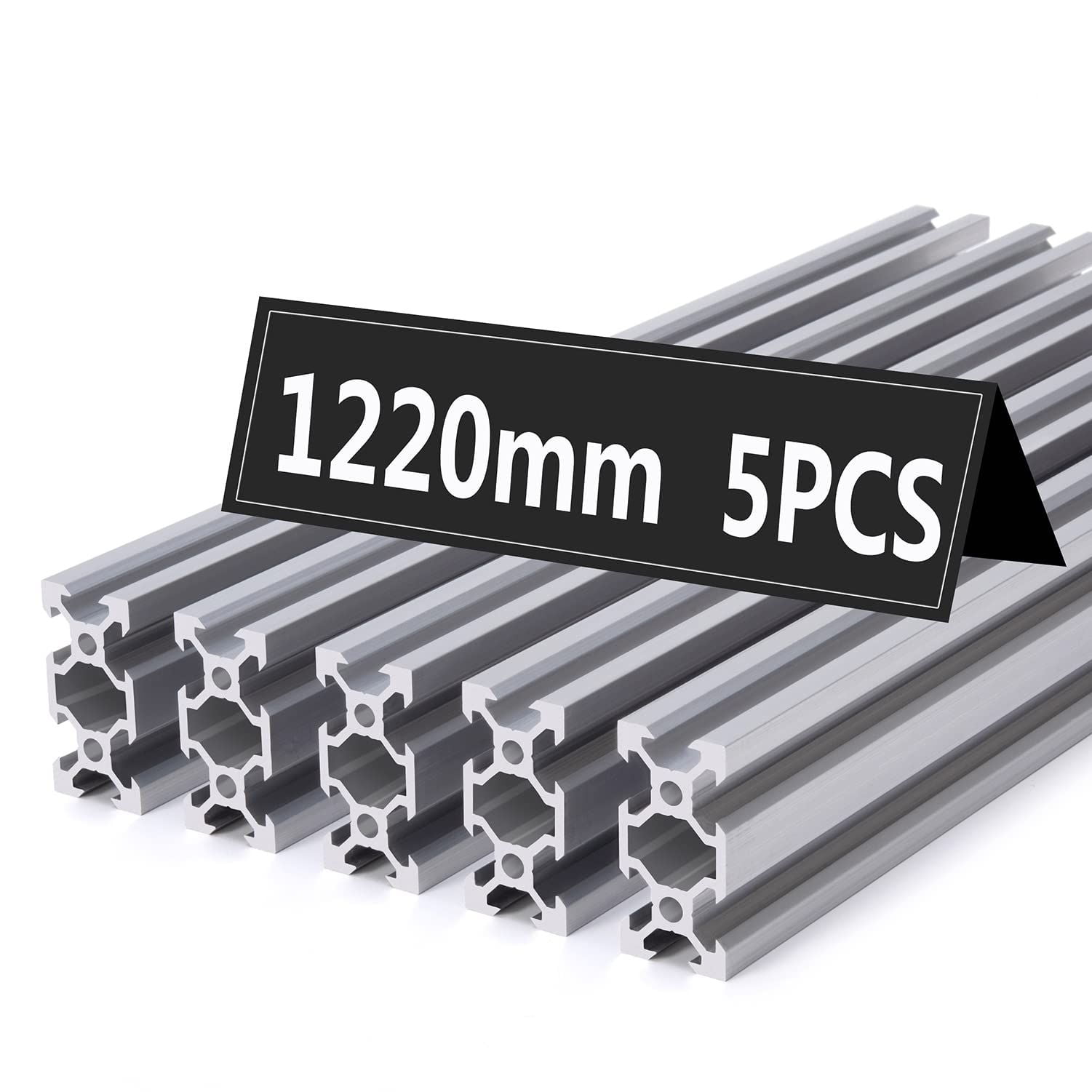 1220mm Silver V Type 2040 Aluminum Extrusion Profile European Standard ...