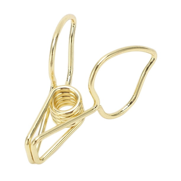 Binder Clips, Peach Shape Paper Clamps For Clothing For Office Gold ...