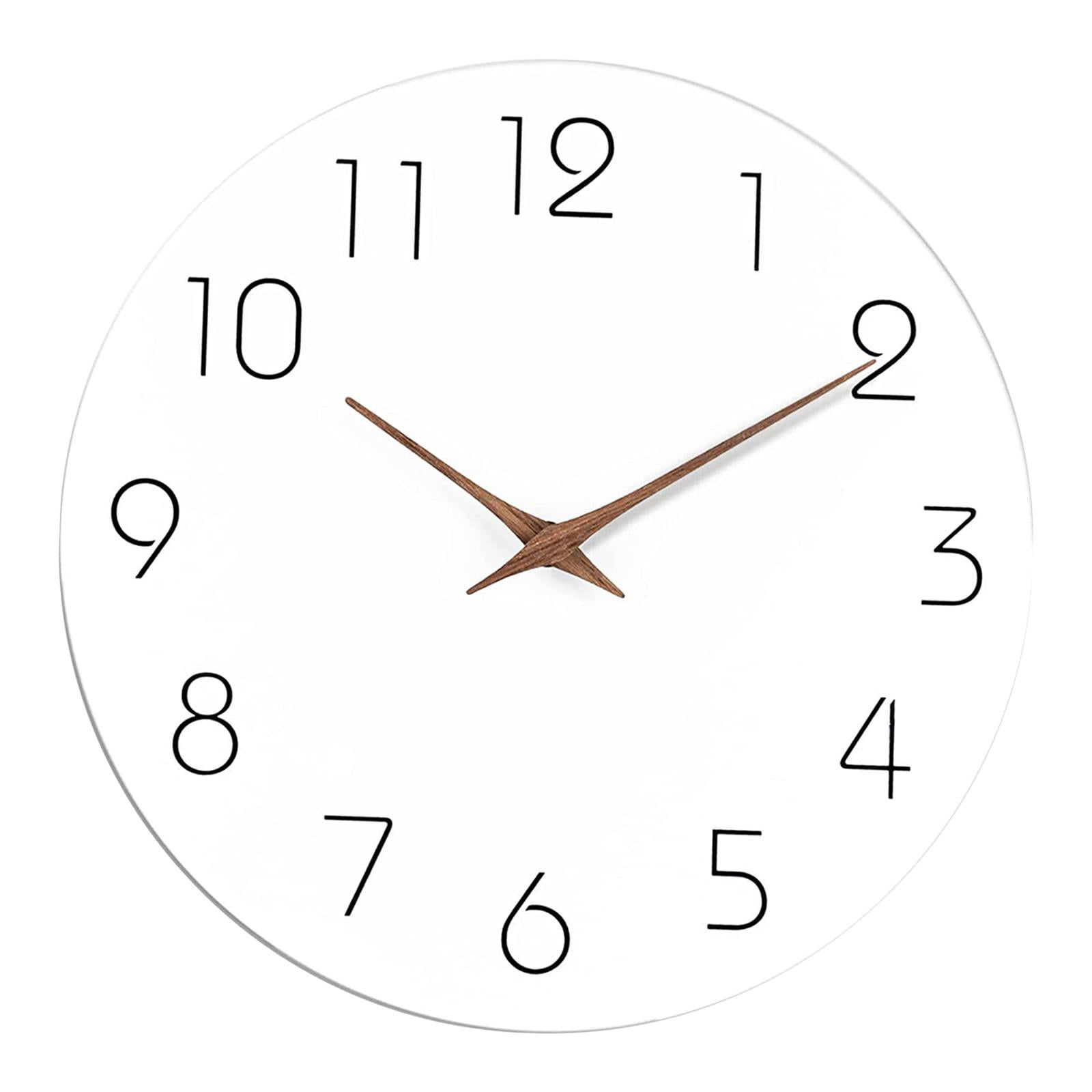 Circle Decorative Wall Clock Quiet Decoration Wall Art Decor Simple ...