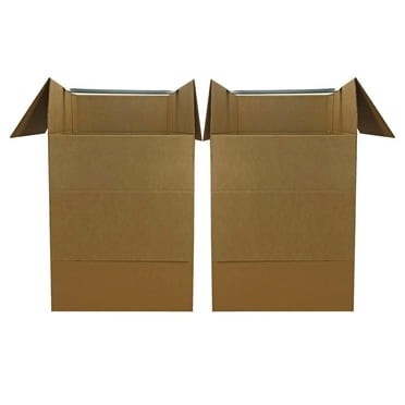 UBoxes Shorty Wardrobe Moving Box (1 Piece) 20" x 20" x 34" - Walmart.com
